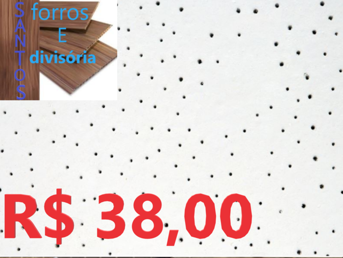 FORRO MINERAL :: santos-forro-e-divisória-isopor-pvc-modular-acustico